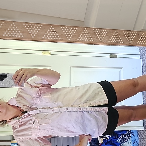 Guess | Shirts | Stunning Vintage Guess Light Pink Pearl Snap Shirt ...